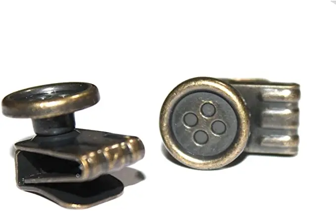 Melo Tough Movable No Sew Button End Brace Suspender Button Clips Set ...