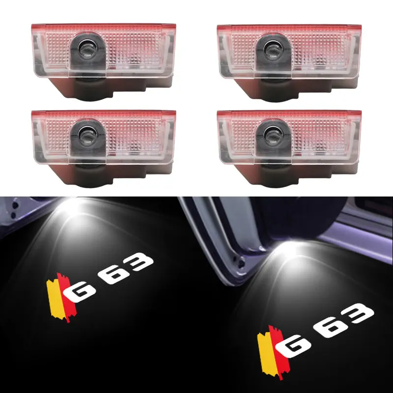 2-4Pcs-Car-Door-Welcome-Light-Logo-For-Mercedes-Benz-AMG-G63-LED-Laser ...