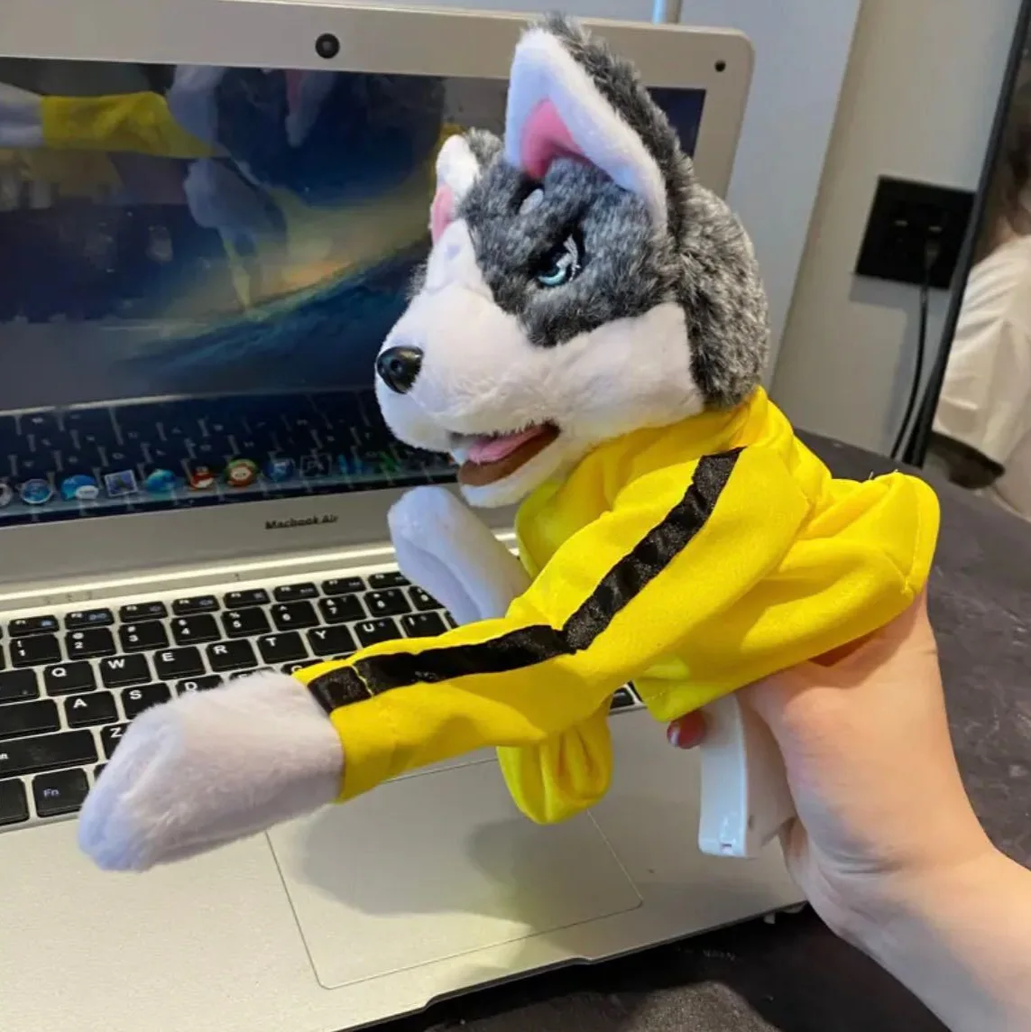 Kung-Fu-Animal-Toy-Husky-Gloves-Dog-Interactive-Hand-Boxing-Puppet ...