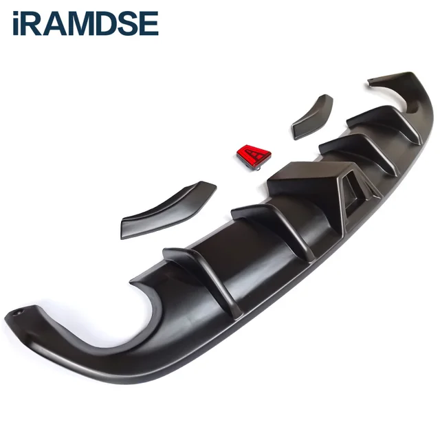 Car Rear Diffuser Lip for Volkswagen VW Scirocco R 2015 2016 2017 Body ...