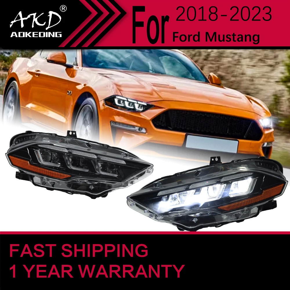 Car-Lights-for-Ford-Mustang-LED-Headlight-2018-2023-Mustang-Head-Lamp ...