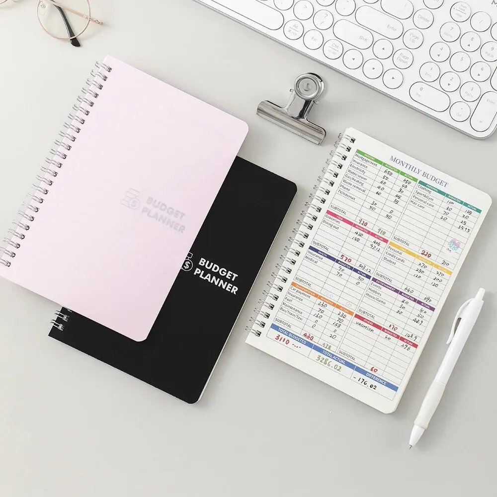 50-Sheets-Budget-Planner-PVC-Hardcover-Monthly-Budget-Book-Undated ...