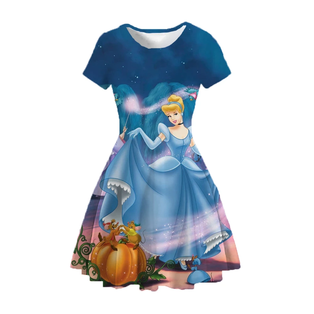 Disney-vestido-de-princesa-con-estampado-de-Cenicienta-para-ni-as-ropa ...