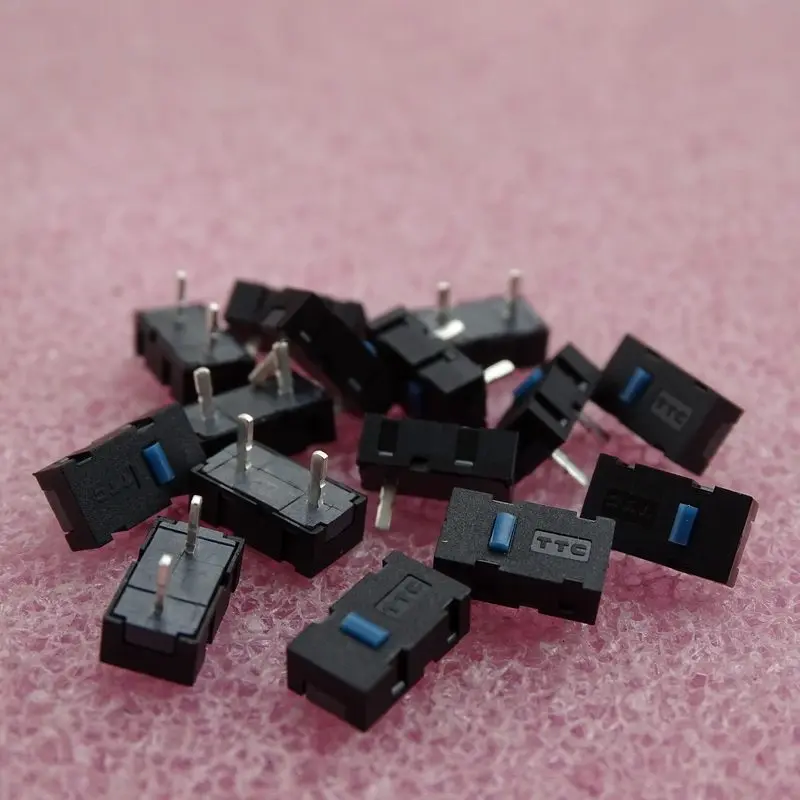 TTC Mouse Micro Switch 2 Pins Blue Dots For Razer Imperator Naga Hex ...