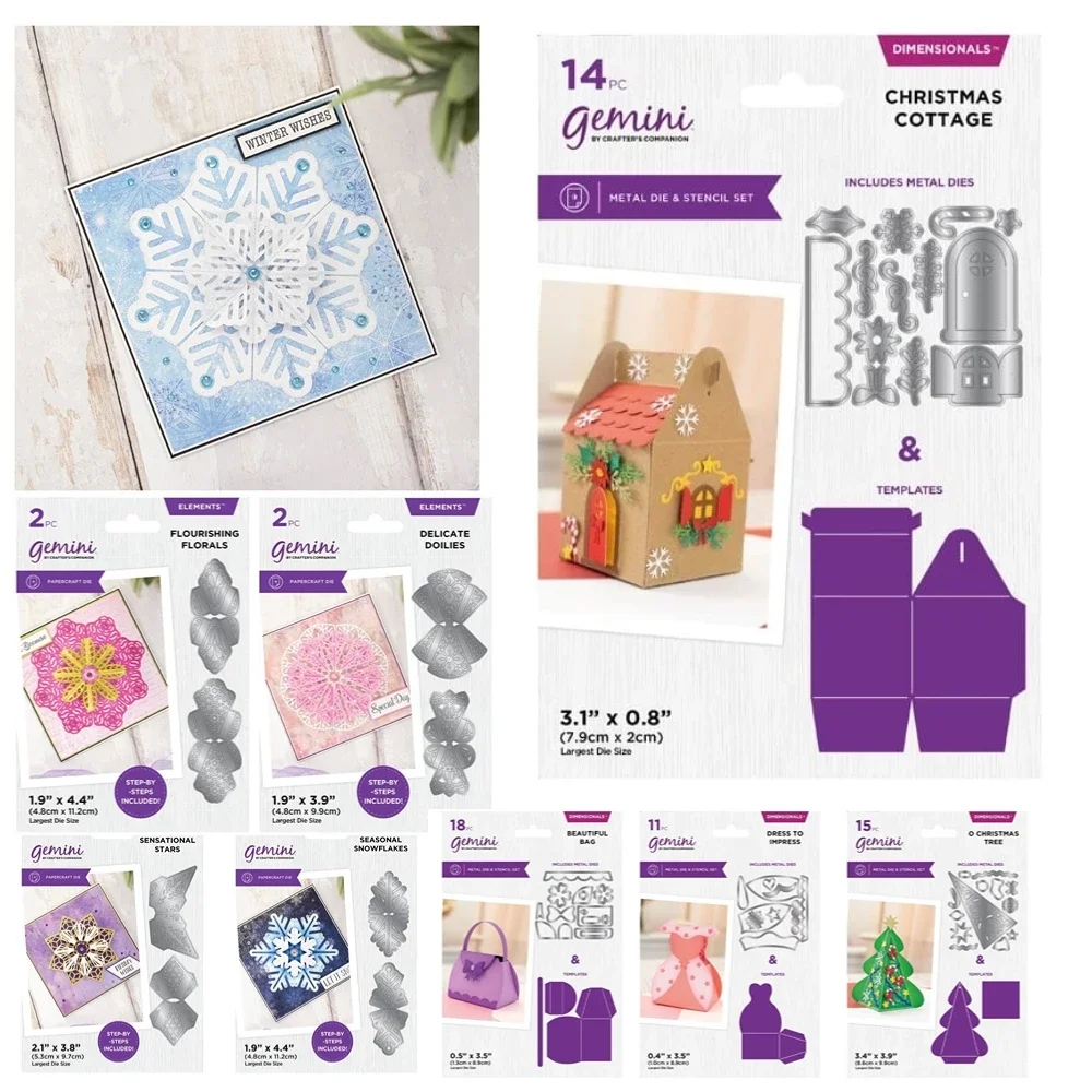 Gemini-Matrize-Set-Elemente-Kaleidoskop-Origami-geschnitten-pr-gen ...