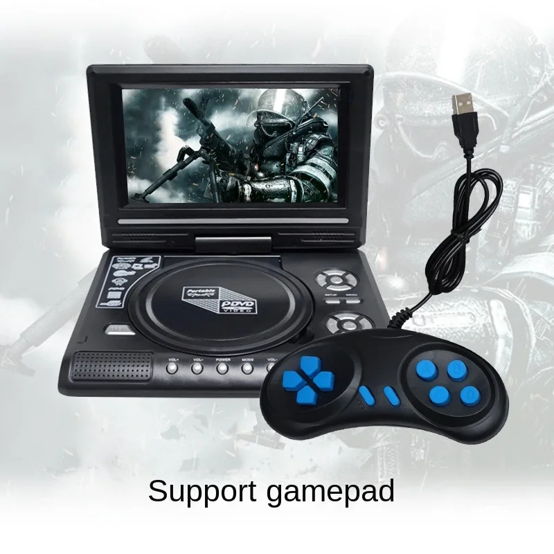 Top 7.8 Inch Portable Home Car DVD Player VCD CD Game TV Player USB ...