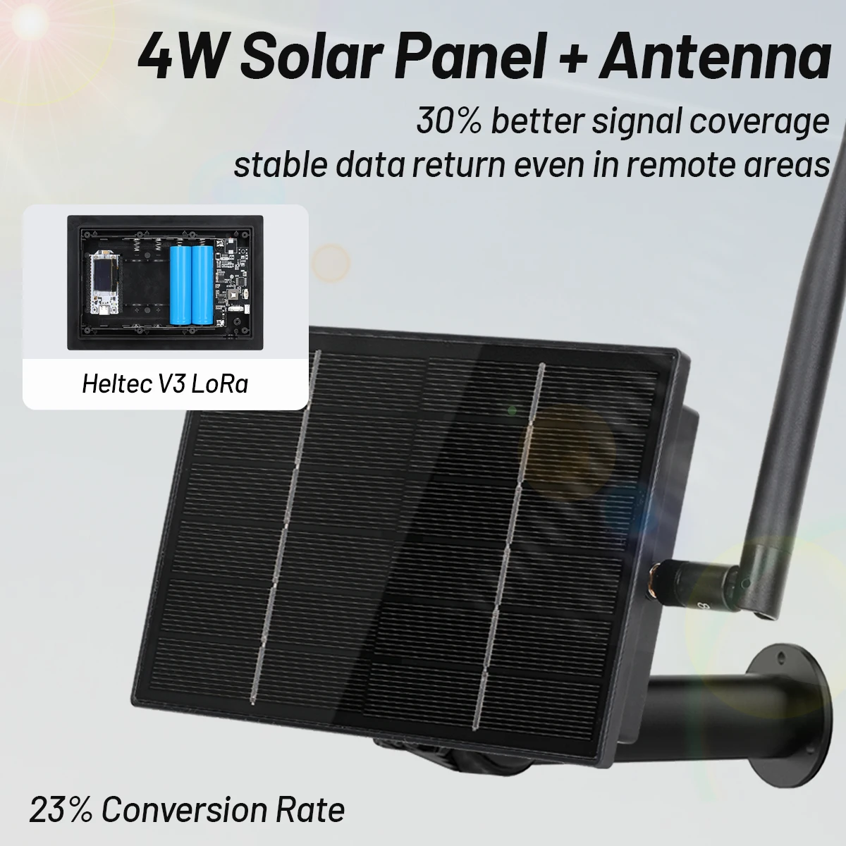 4 W wasserdichtes Solarpanel für den Außenbereich, Meshtastic Solar ...