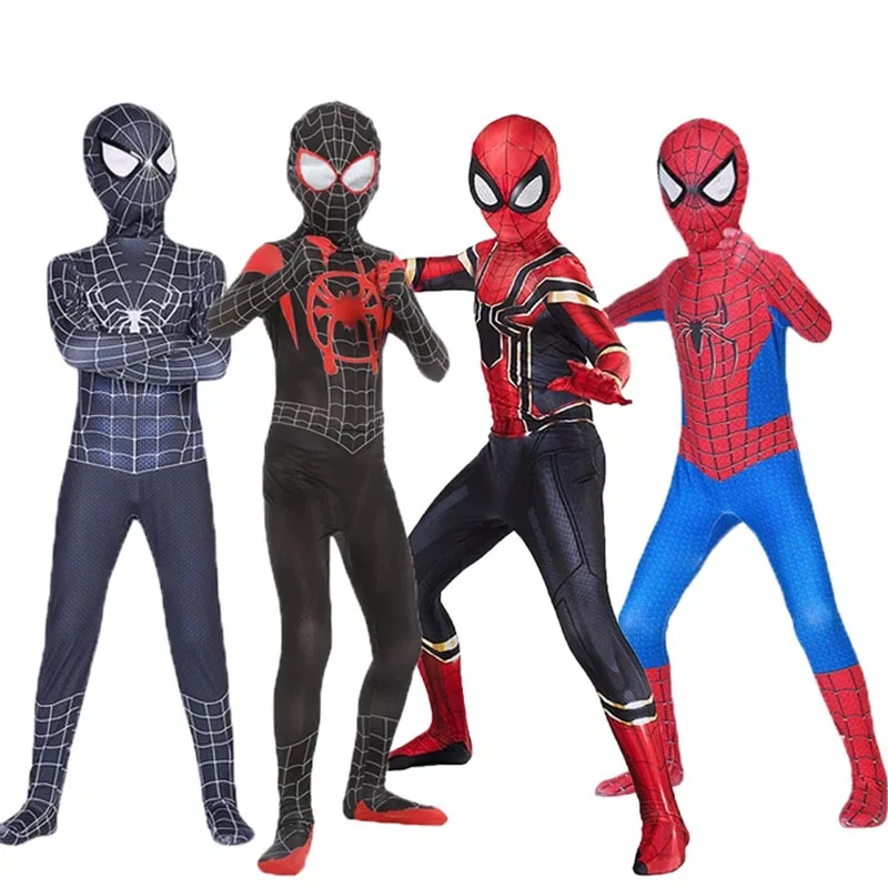 Spidrman-Costume-Kids-Superhero-Suits-Halloween-Cosplay-Costumes-3D ...