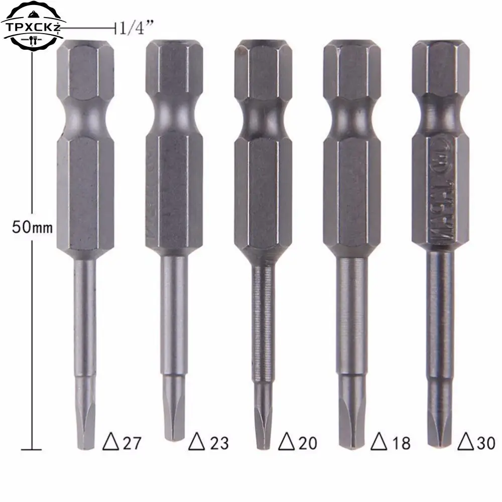 5Pcs-Set-Anti-Slip-Magnetic-Triangle-Head-Screwdriver-Bit-1-4-S2-Steel ...