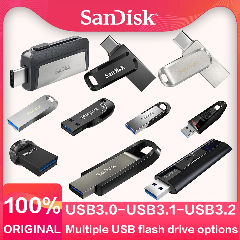 SanDisk Extreme PRO Original USB 3.2 Solid State SSD Flash Drive USB 3. ...