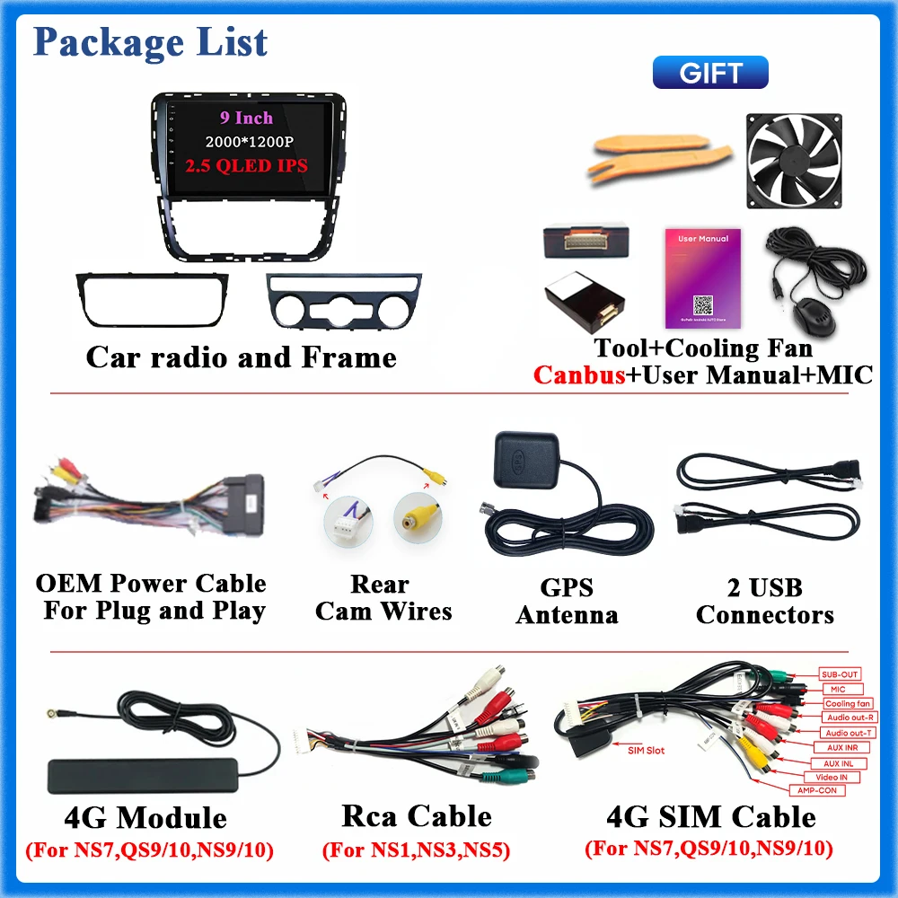 For-Volkswagen-Passat-B6-NMS-2011-2019-Car-Radio-Carplay-GPS-Navigation ...