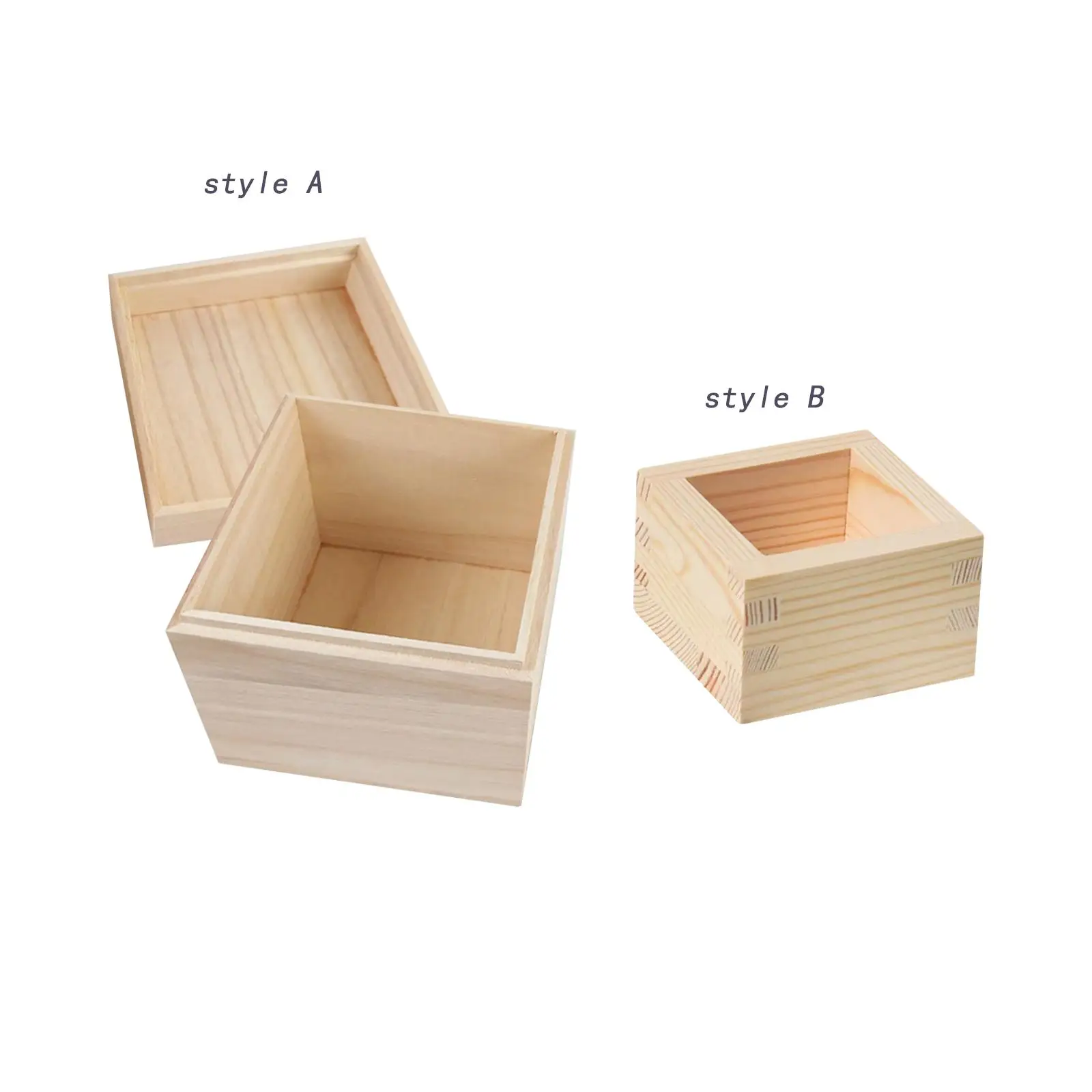 Wooden Storage Box Wooden Craft Storage Organiser Boxes Gift Box ...