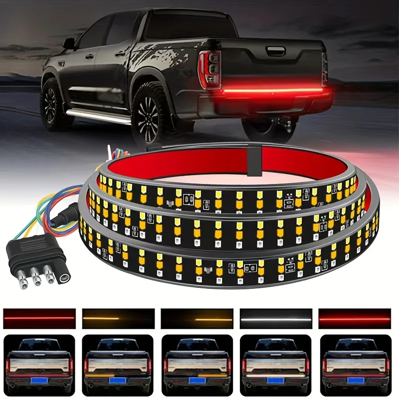 LED Tailgate Light Bar 60 Inch/48 inch Triple Row Tail Light bar for ...