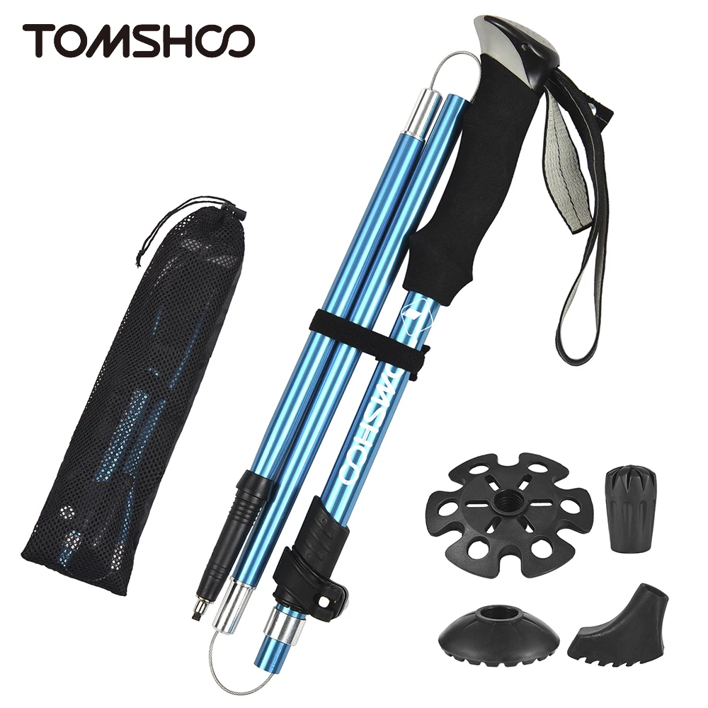 Tomshoo-B-ton-d-escalade-pliable-ultral-ger-canne-de-trekking-canne-de ...