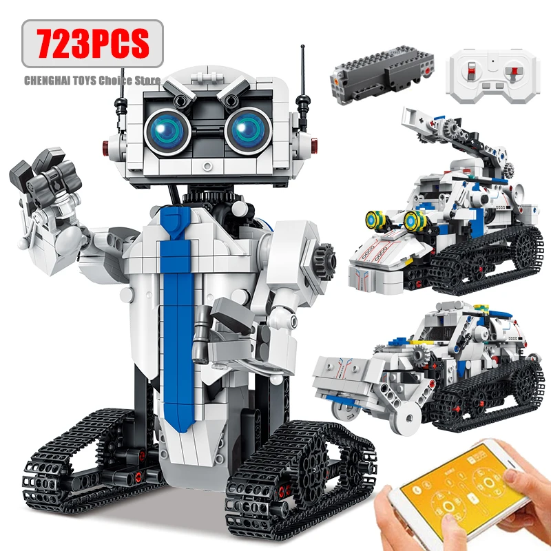 Technical-Intelligent-3-in-1-Robot-APP-Remote-Control-Bricks-Building ...