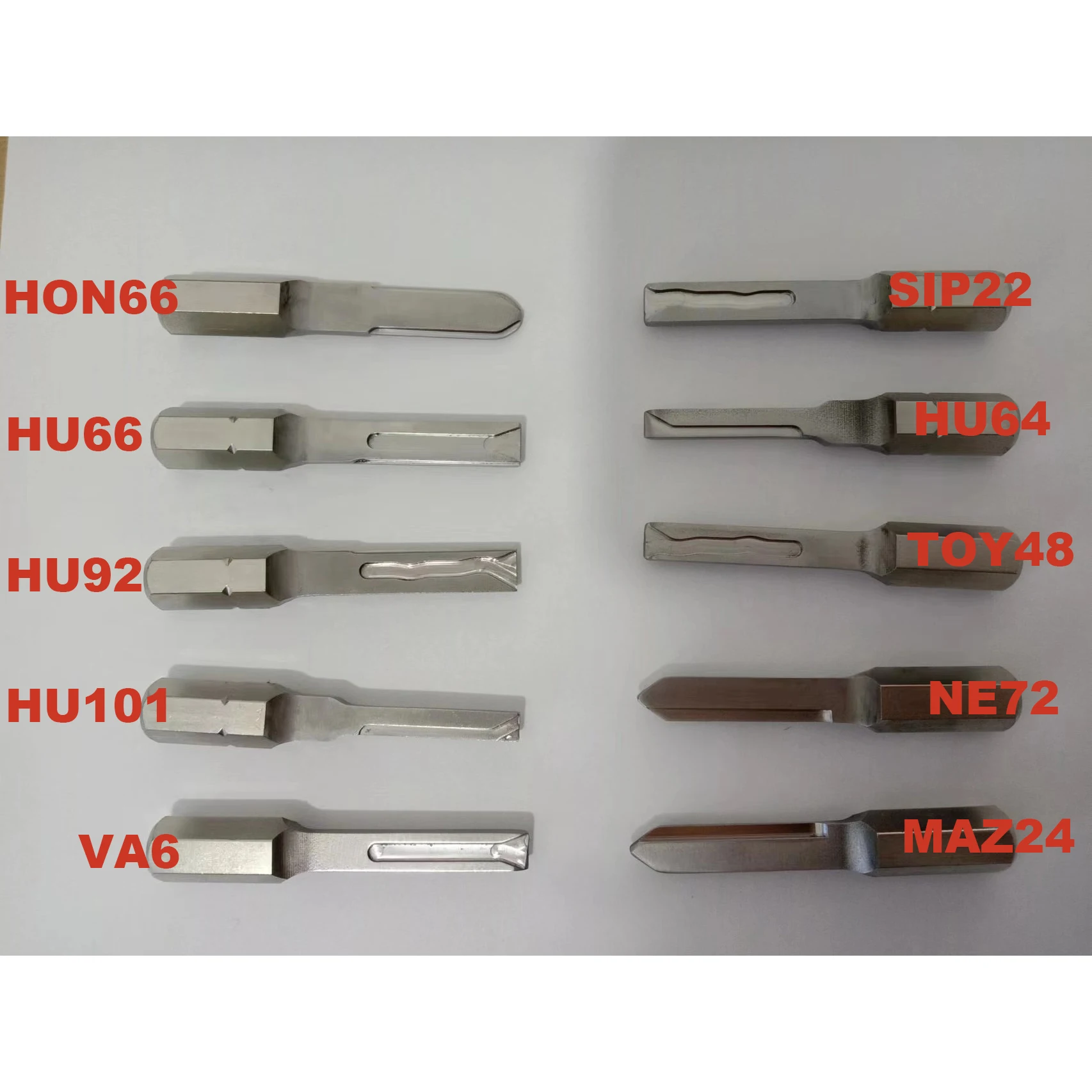 New Arrival Auto Locksmith Tools NE72 TOY48 MAZ24 HON66 VA6 HU101 SIP22 ...