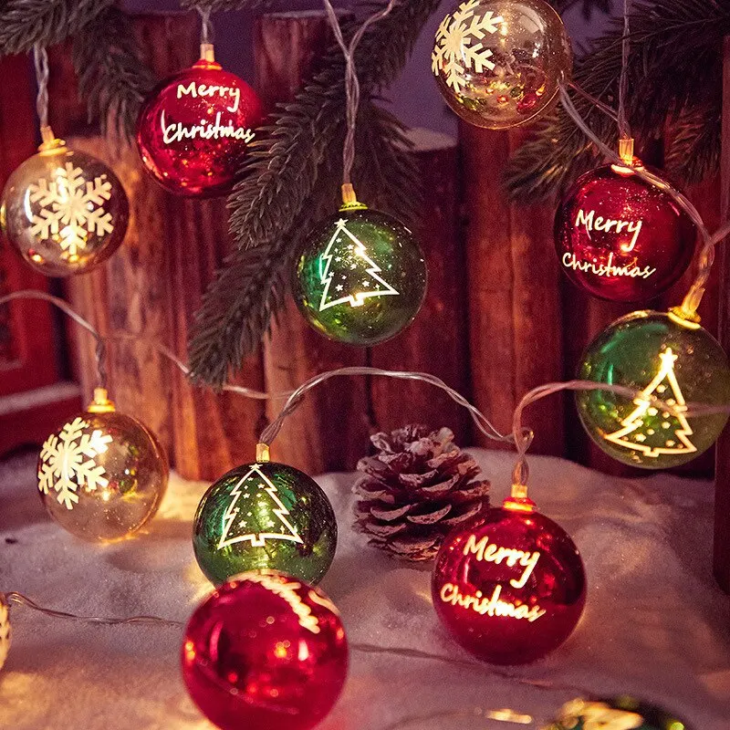 Lampu-LED-bola-Natal-bintang-bulat-lampu-tali-pohon-Natal-untuk-pesta ...