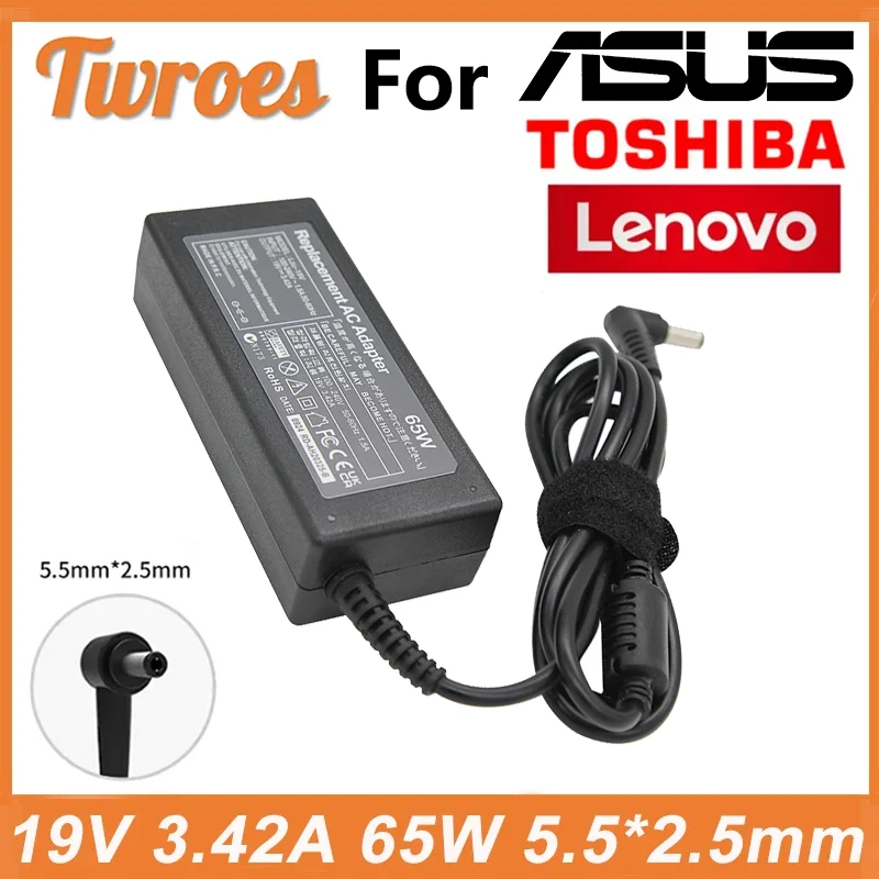 19V-3-42A-5-5x2-5mm-65W-AC-Laptop-Adapter-Charger-for-Asus-X401A-X550C ...
