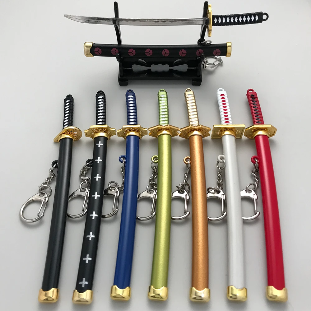 8-Styles-Roronoa-Zoro-Samurai-Sword-Keychain-For-Women-Men-Scabbard ...