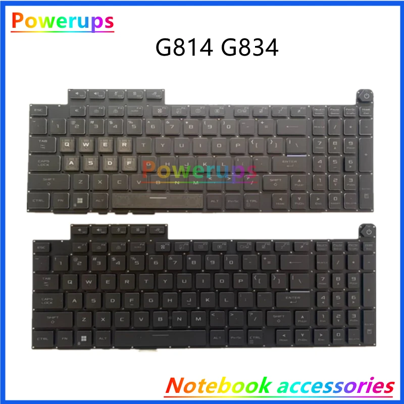 New Original Laptop US/UK RGB/Perkey Backlight Keyboard For Asus ROG ...