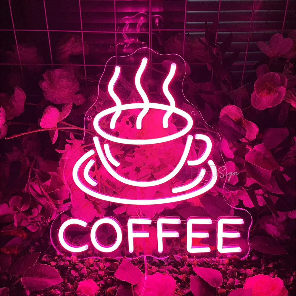 COFFEE-LED-Neon-Signs-For-Cafe-Restaurant-Bar-Room-Decoration-Wall-Art ...