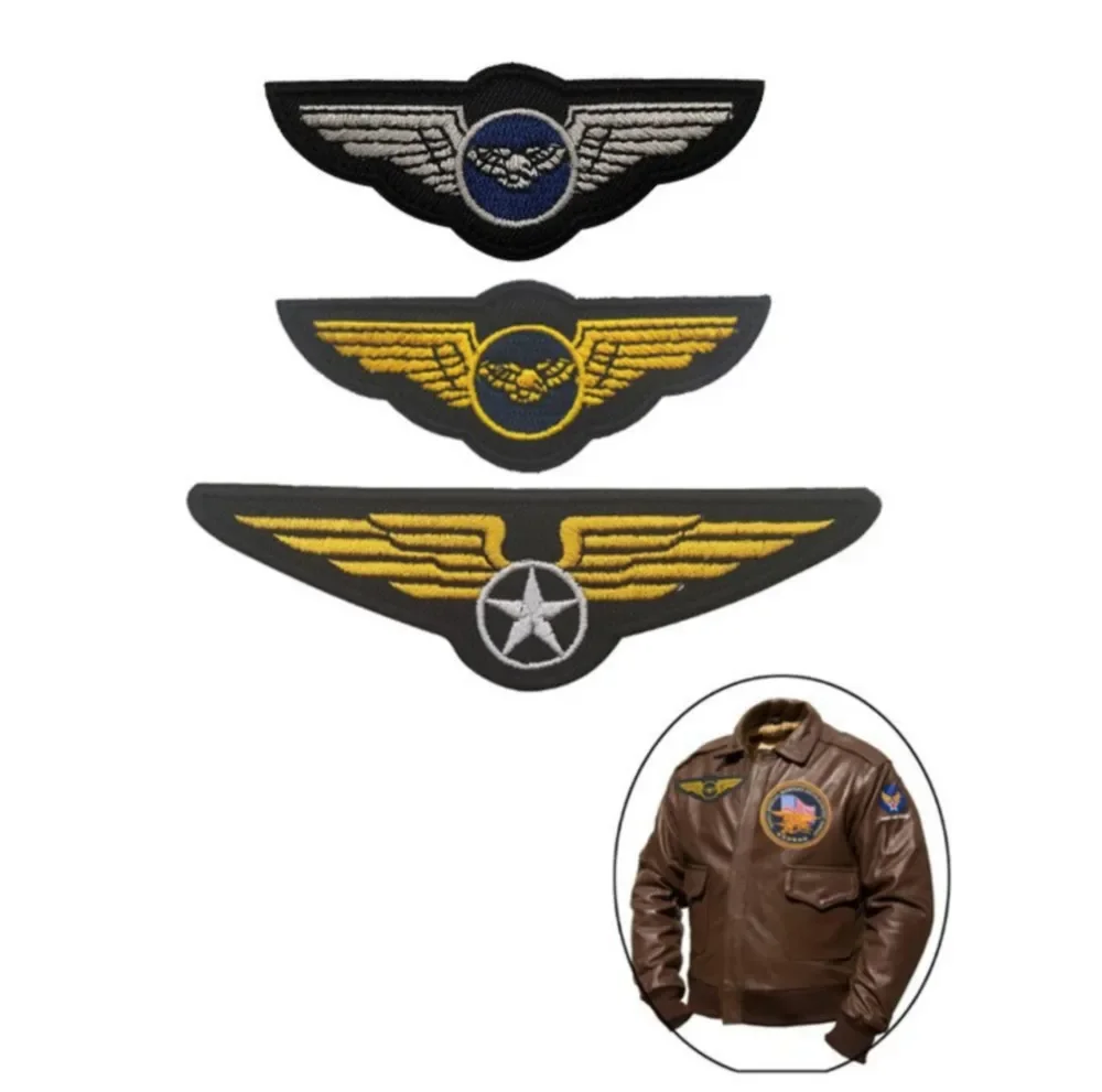 Insignia-de-pecho-de-piloto-de-aviaci-n-parche-bordado-gancho-y-bucle ...