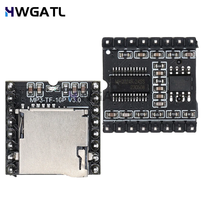 DFPlayer-Mini-MP3-Player-Module-V3-0-16P-TF-Card-U-Disk-DF-Player-Audio ...