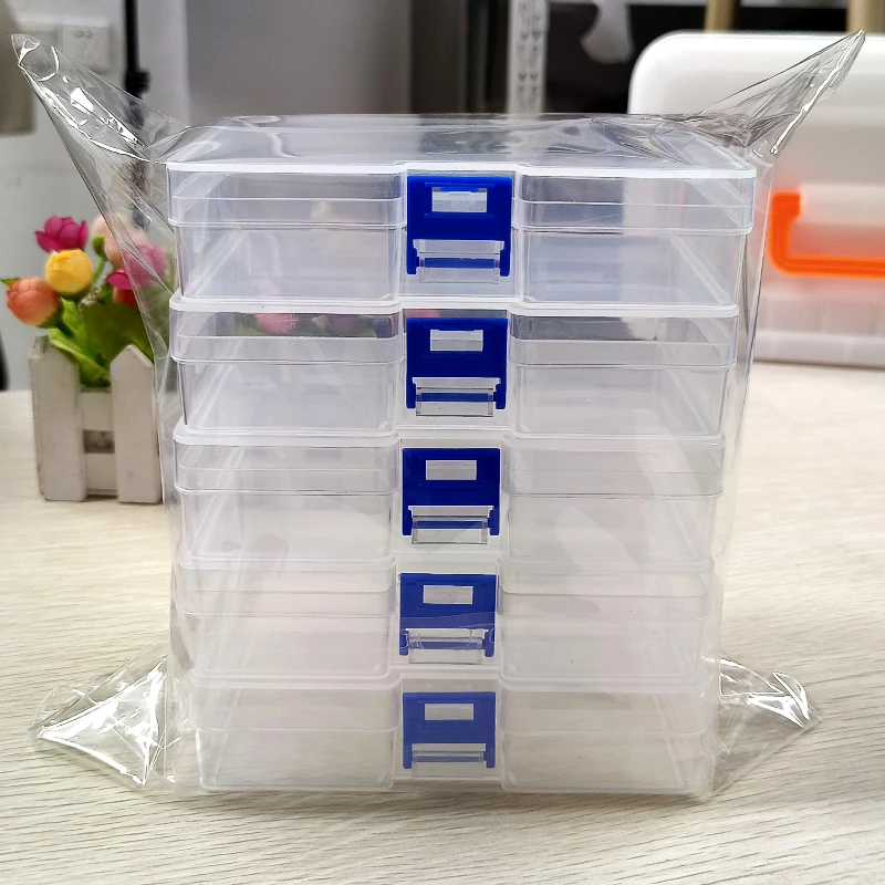 5-pcs-Transparent-Lockable-Box-Small-Object-Storage-Box-Fishing-Gear ...