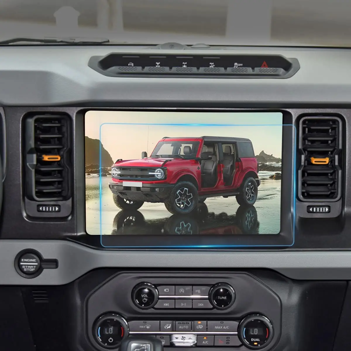 12-inch-Navigation-Screen-Protector-for-Ford-Bronco-SYNC4-2022-2021 ...