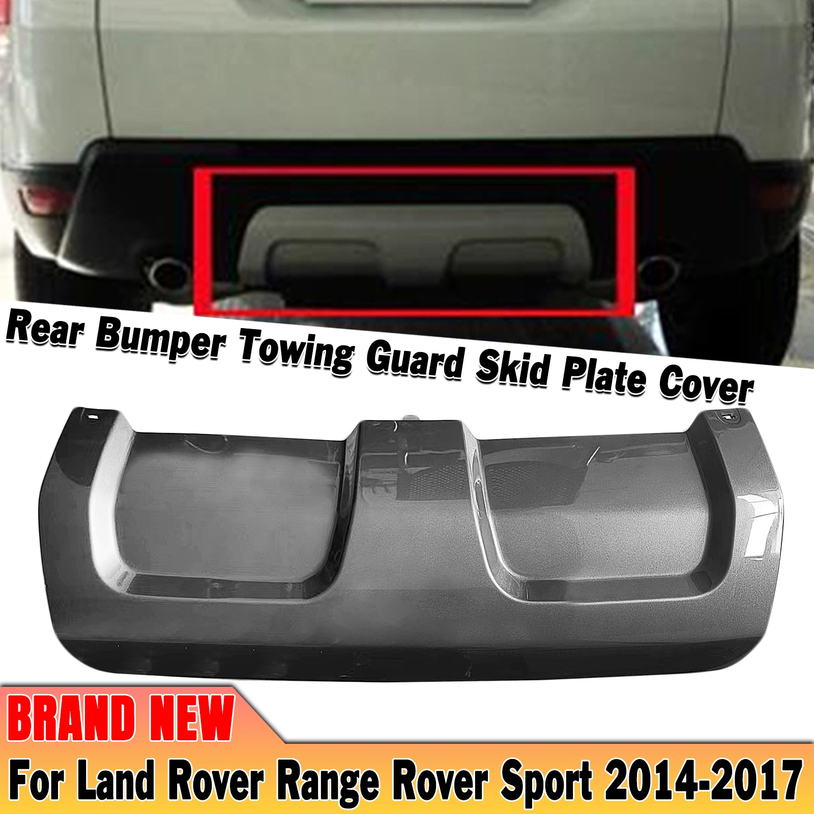 Rear Bumper Skid Plate Cover Tow Hood Lower Fender Lid Guard Spoiler ...