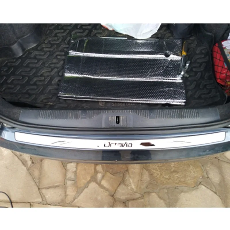 For Skoda Octavia 2007-2013 A5 Stainless Steel Rear Trunk Bumper ...