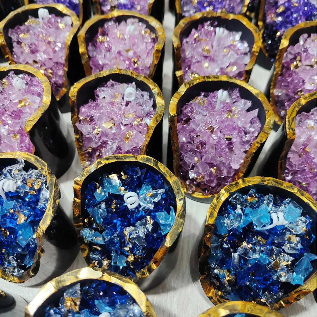Crystal Ore Aroma Candle Jelly Wax Living Room Table Tabletop ...