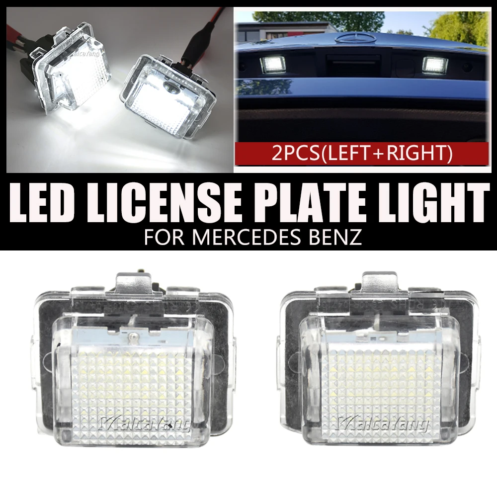 2pcs-White-No-Error-Canbus-LED-Number-License-Plate-Light-For-Mercedes ...