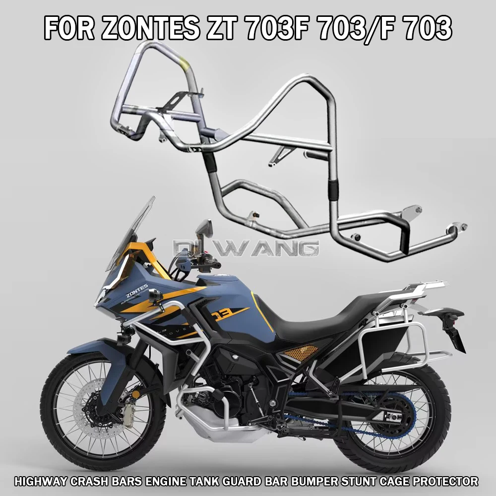 Motorcycle-Highway-Crash-Bars-Engine-Tank-Guard-bar-Bumper-Stunt-Cage ...