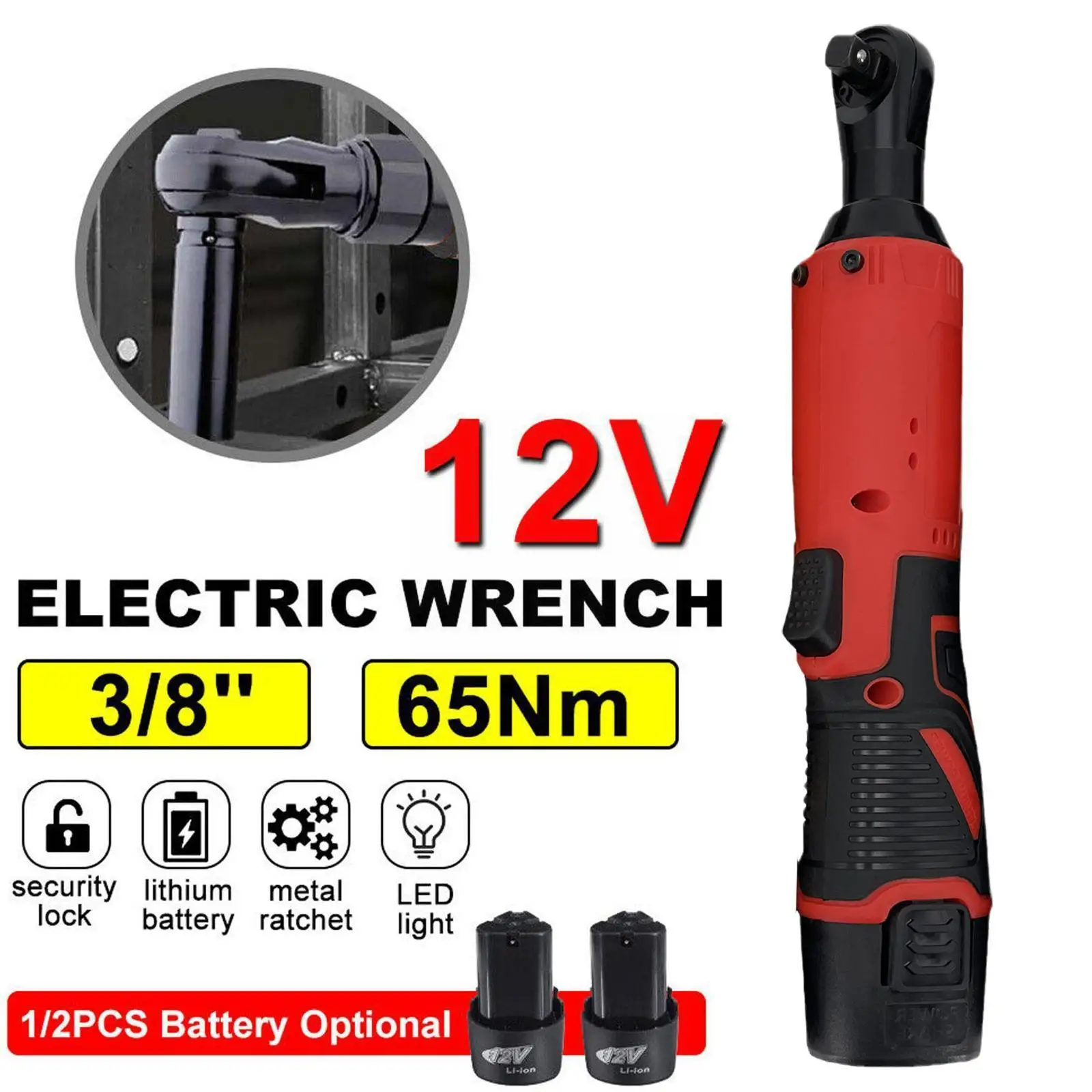 12V-3-8-Electric-Ratchet-Wrench-90-Degree-Right-Angle-Wrench-Tool-65Nm ...