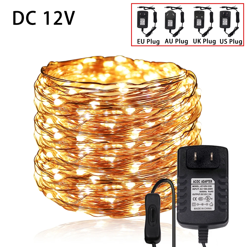 Christmas-LED-String-Light-DC-12V-Copper-Wire-Fairy-Light-Holiday ...