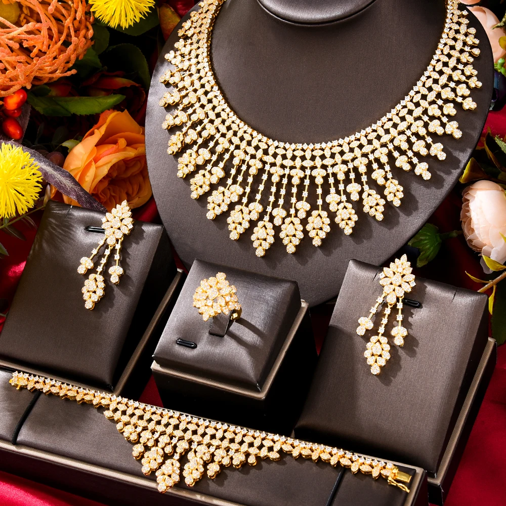 Missvikki-Luxury-Shiny-Necklace-Earrings-Bracelet-Ring-Jewelry-Sets ...