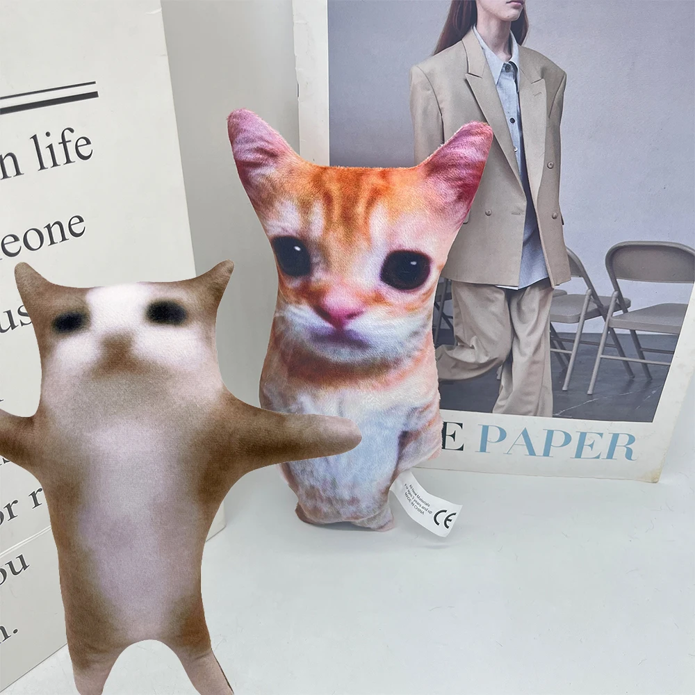 Cute El Gato Cat Plush Toys Wowwow Cat Dolls Plushies Simulation Happy ...
