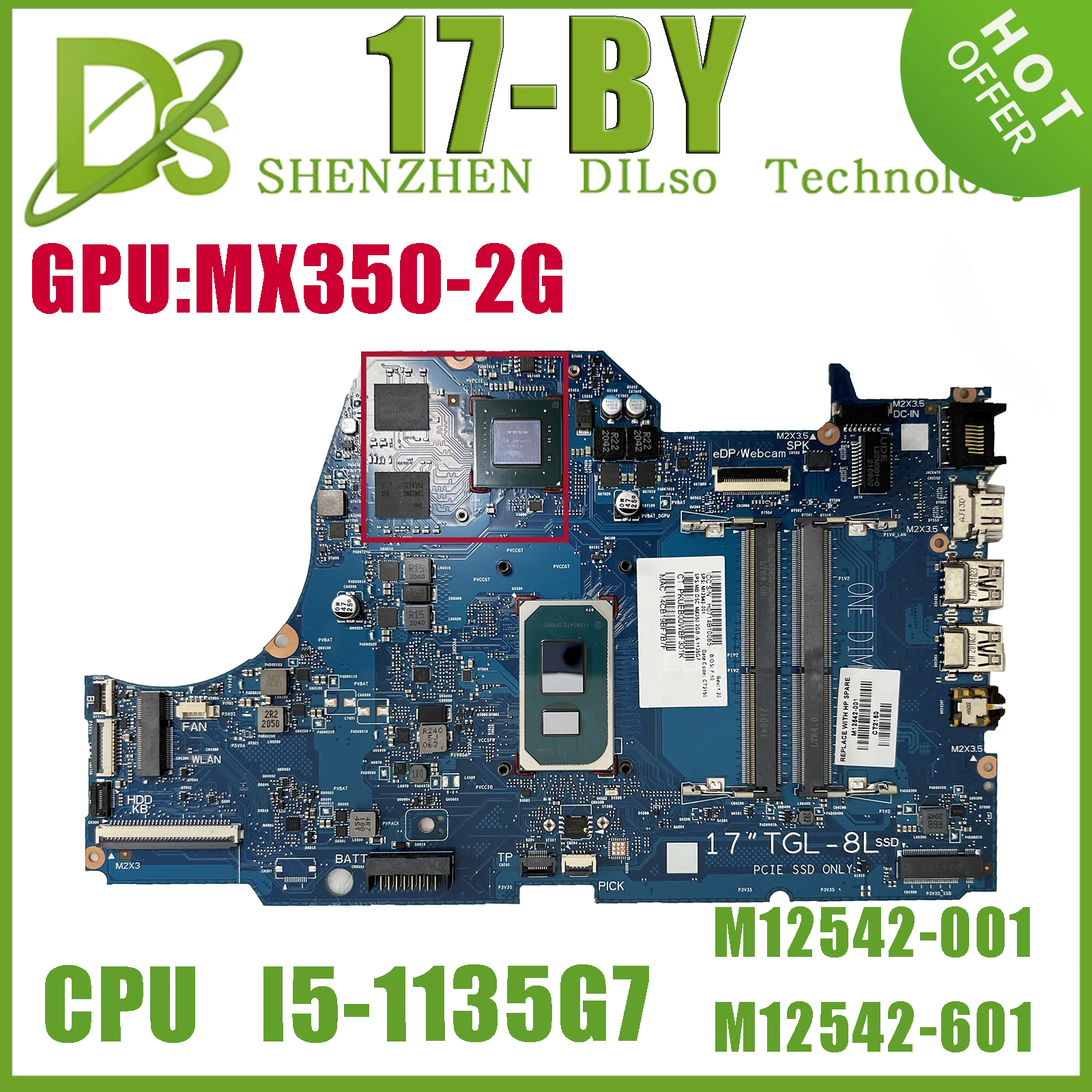 KEFU-6050A3212601-Mainboard-For-HP-17-BY-Laptop-Motherboard-With-i5 ...