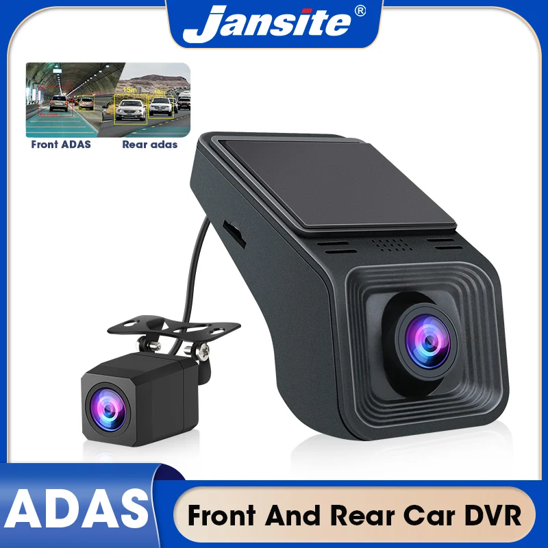 Jansite-USB-Car-DVR-ADAS-Dash-cam-Front-and-Rear-Camera-Recoder-Voice ...