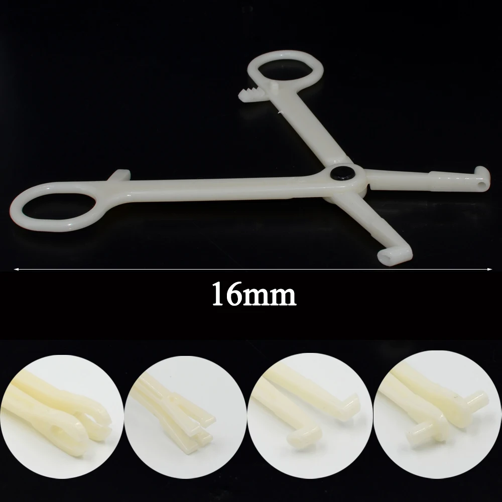 1PC-Profession-Acrylic-Disposable-Body-Piercing-Plier-Plastic-Clamp-Ear ...