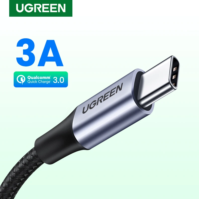 UGREEN Cable de datos de carga rápida para telefónos móviles, cargador USB tipo c de carga ...
