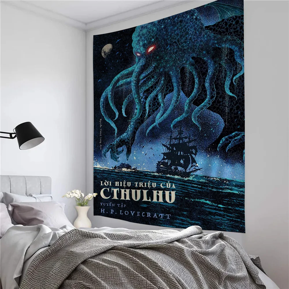 H-P-Lovecraft-Cthulhu-Genshin-Impact-Hu-Tao-Chart-Tapestry-Art-Science ...