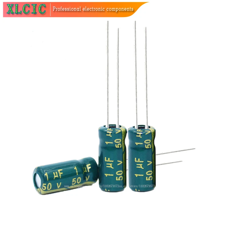 50pcs-lot-50V1UF-1mf-105C-5X11mm-Aluminum-Electrolytic-Capacitor-1UF ...