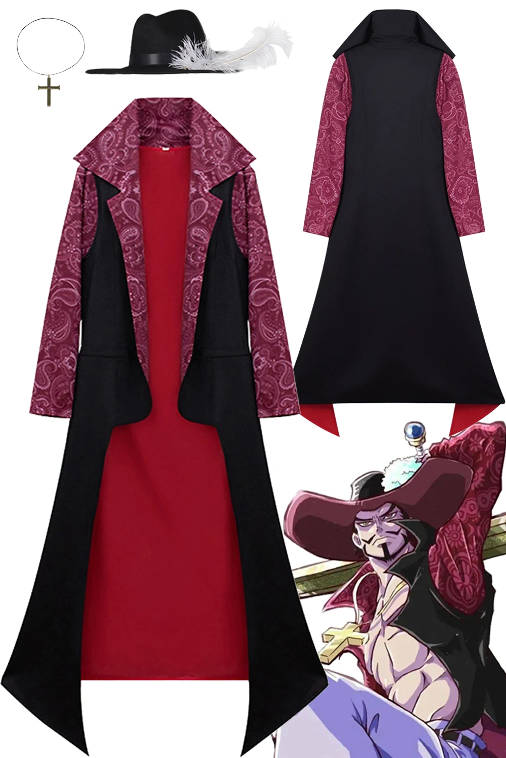 Dracule-Mihawk-Cosplay-Role-Play-Robe-Hat-Anime-One-Cosplay-Piece ...