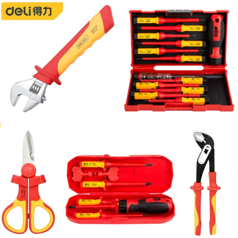 1-5-7-12-Pcs-Insulation-Tool-Set-Multifunction-Electrician-Repair-Hand ...