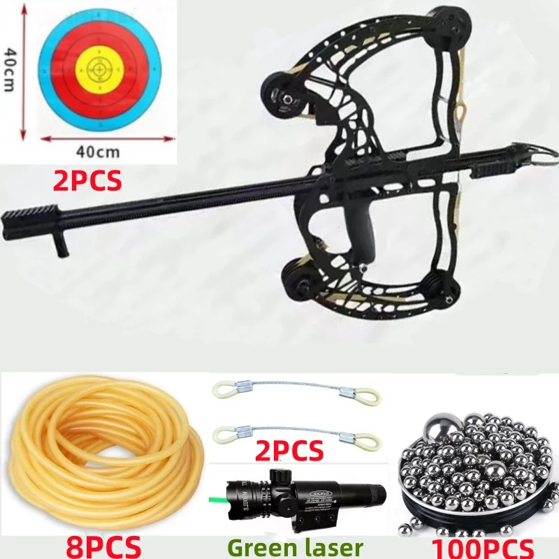 Global-Sales-60LBS-Slingshot-Laser-All-metal-Hunting-Steel-Ball ...