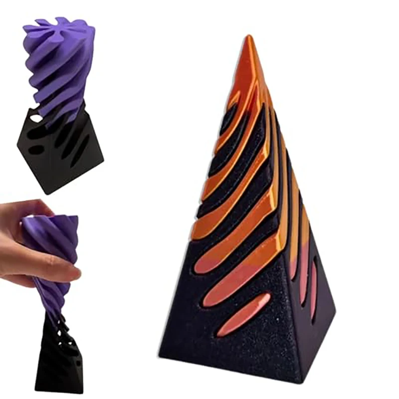 Impossible-Pyramid-Passthrough-Sculpture-3D-Printed-Spiral-Cone-Toy ...