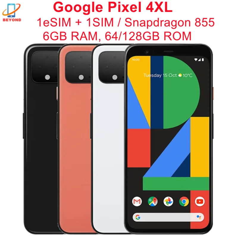 Google Pixel 4 XL 4XL XL4 6.3" 6GB RAM 64/128GB ROM NFC Snapdragon FACE ID Octa Core 4G LTE ...