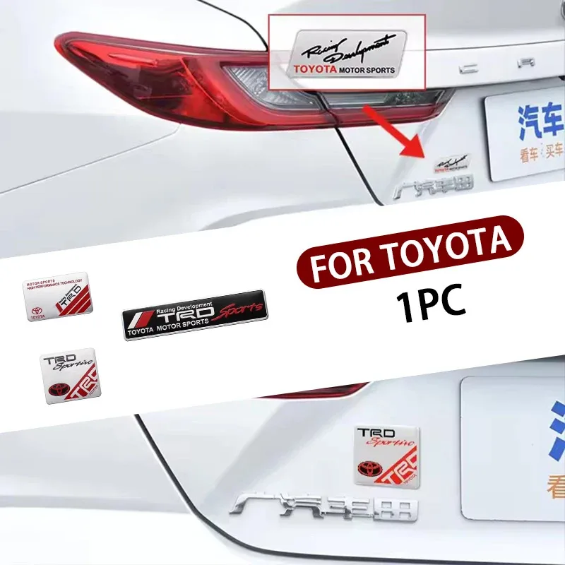 Aluminum Car Body Side Stickers Fender Trunk Decor Badge Decal For ...